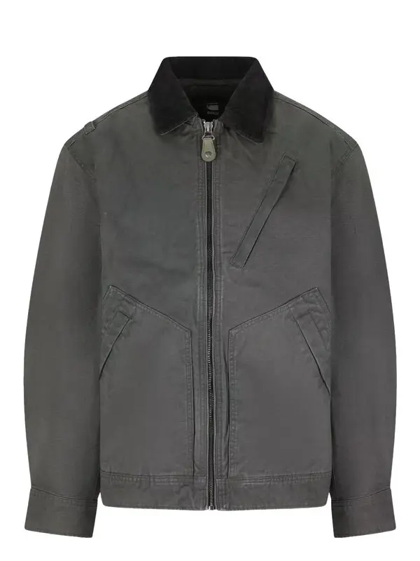 G-star Raw Duty Corduroy-collar Trucker Jacket - Grey