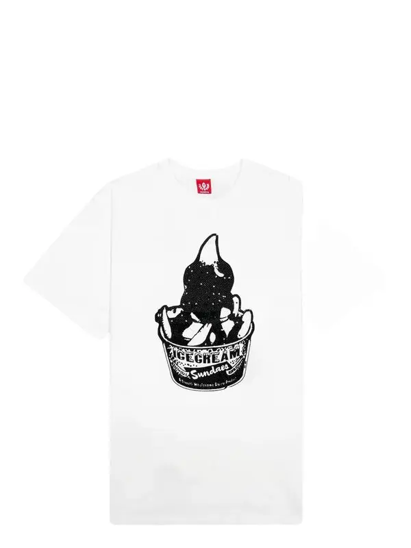 ICECREAM Logo-print T-shirt - White
