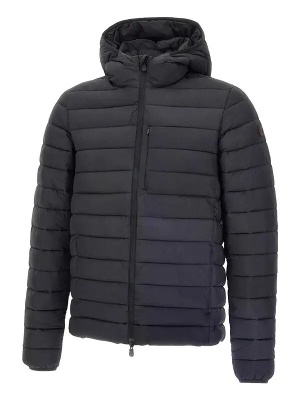SAVE THE DUCK Hooded Padded Jacket - Black