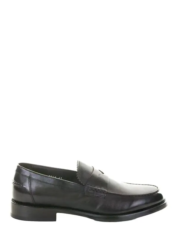 DOUCAL'S Penny Leather Loafers - Brown