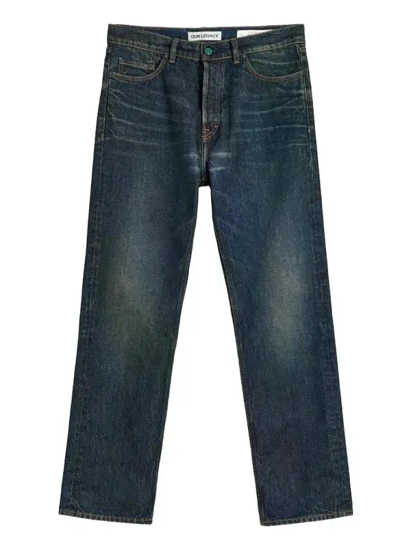 Our Legacy Whiskering-effect Jeans - Blue