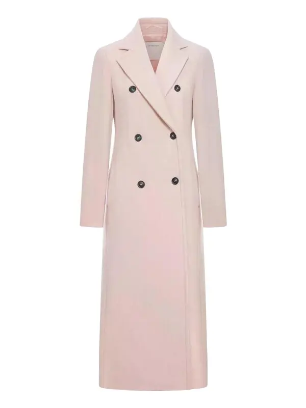 Sportmax Double-breasted Wool Coat - Pink