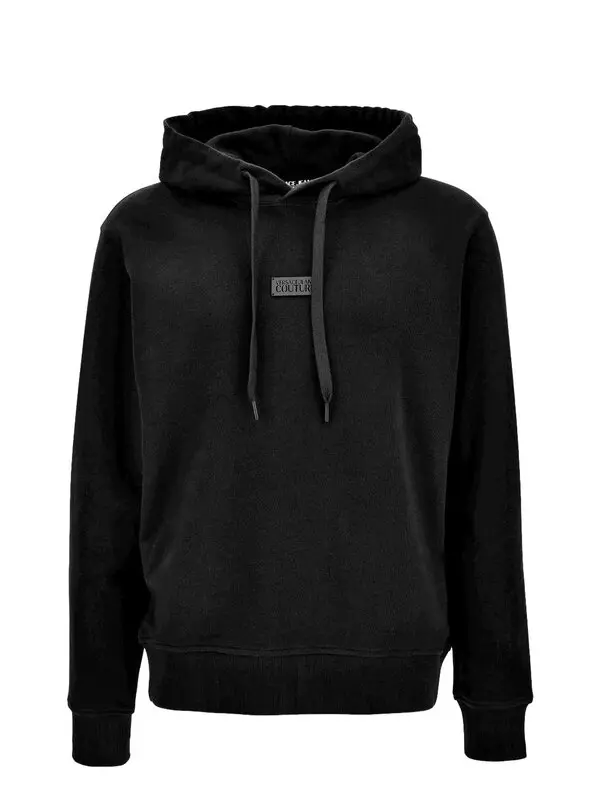Versace Drawstring-hood Sweatshirt - Black