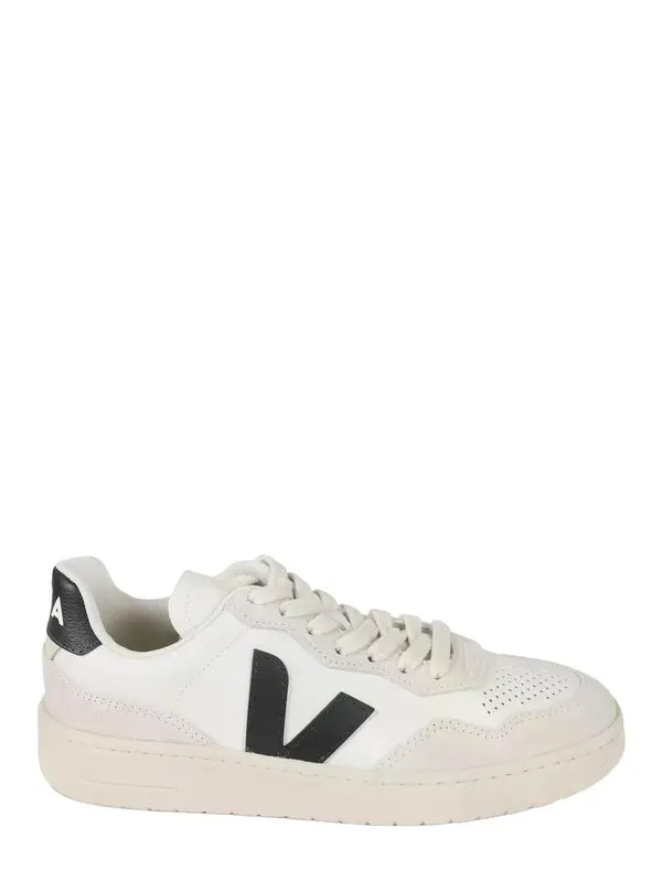 VEJA V-90 Panelled Sneakers - White