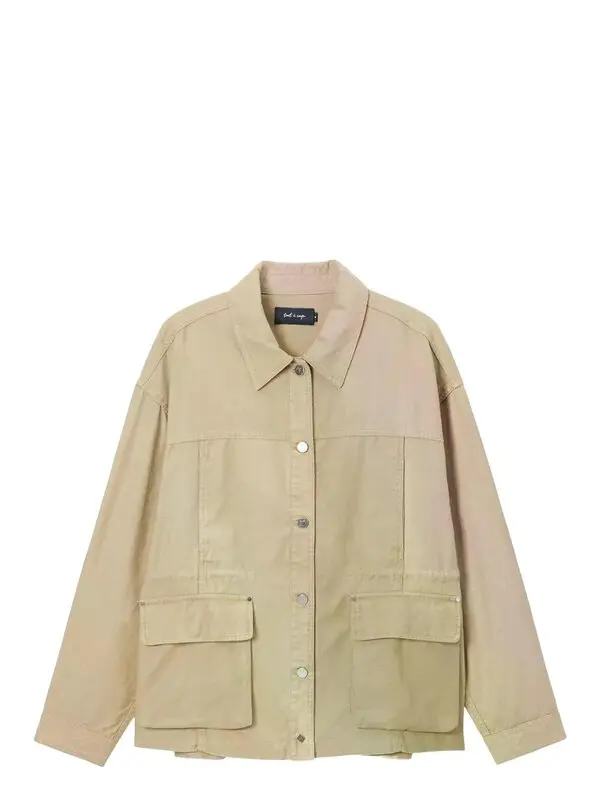 TOUT A COUP Double-pocket Utility Jacket - Neutrals