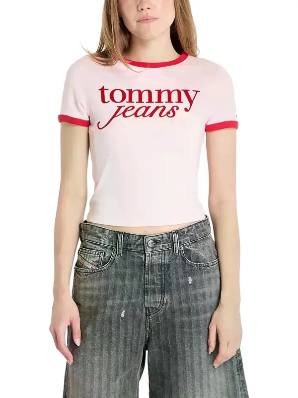 Tommy Hilfiger Logo-print T-shirt - Pink