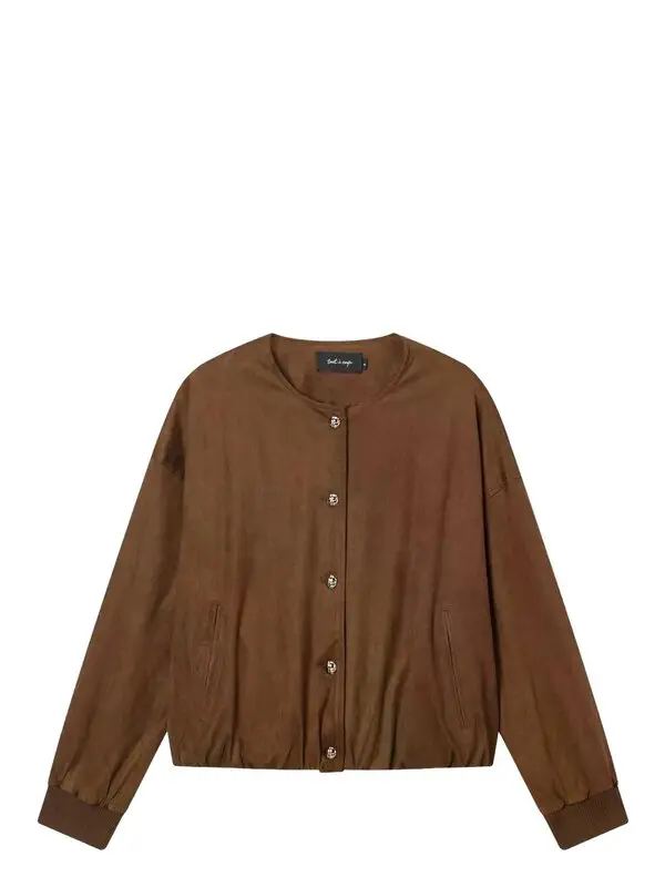 TOUT A COUP Button-detailed Jacket - Brown