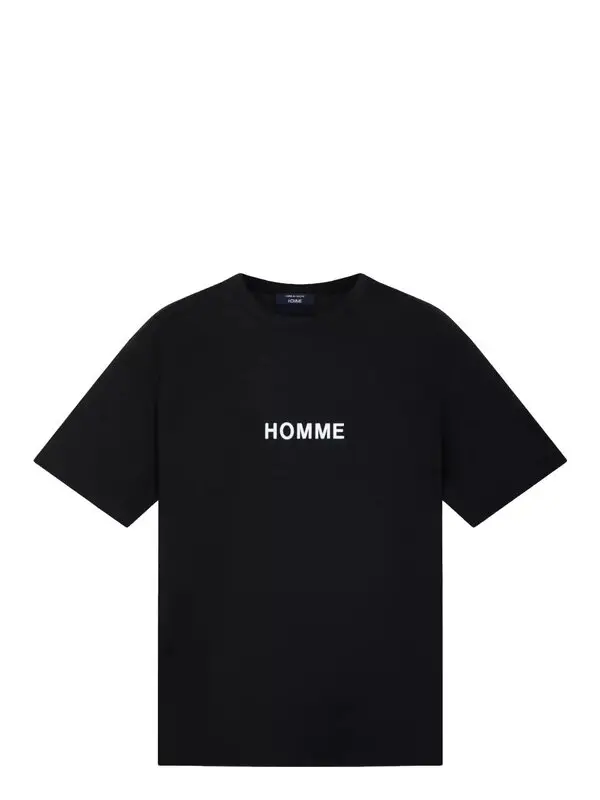 Comme Des Garçons Slogan-print T-shirt - Black