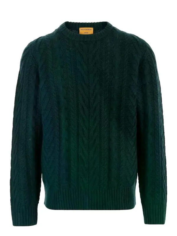 Guest In Residence Cashmere Cable Knit Sweater - Green
