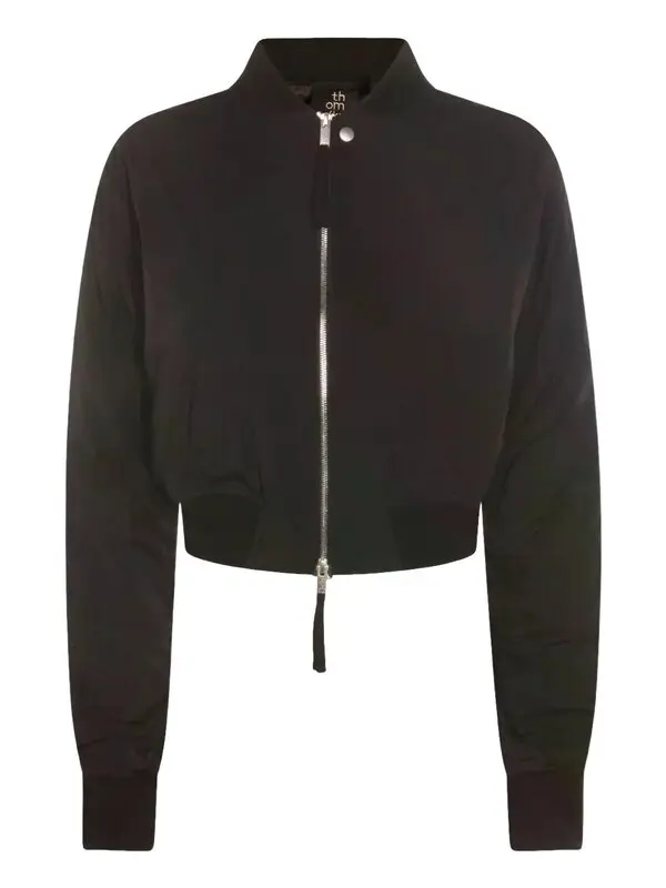 THOM KROM Zip-up Bomber Jacket - Black