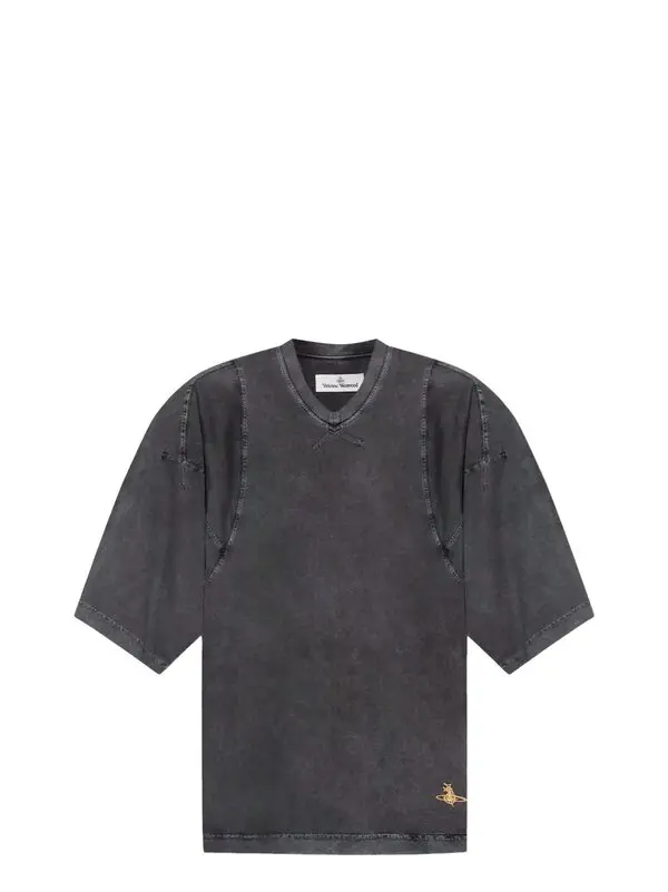 VIVIENNE WESTWOOD V-neck T-shirt - Grey