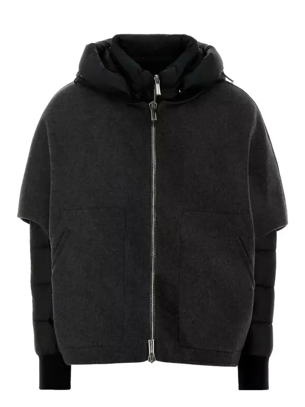 MOORER Pegaso Hooded Down-filled Jacket - Grey