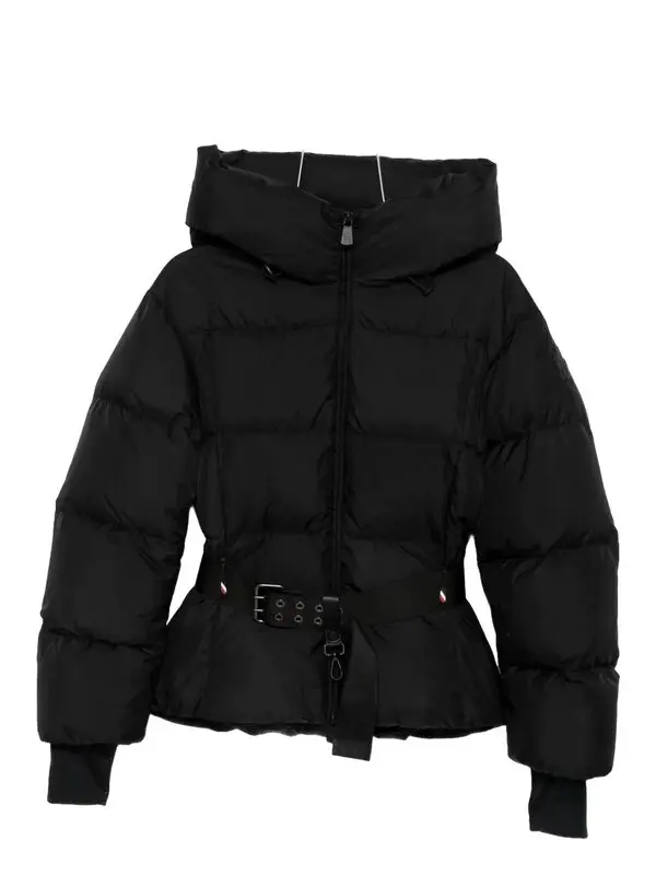 Moncler Belted Hooded Jacket - Black