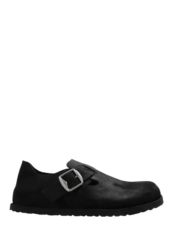 BIRKENSTOCK Berlin London Suede Loafers - Black