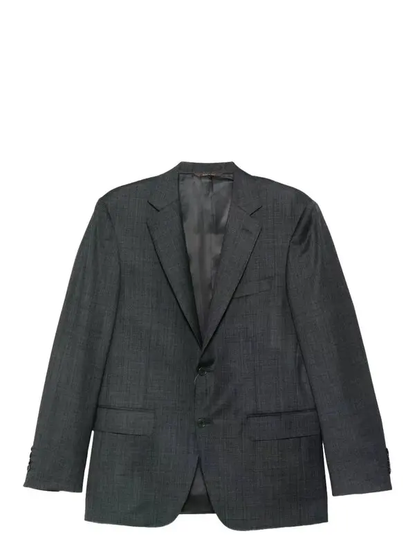 Canali Checked Wool Suit - Grey