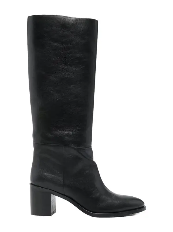 P.a.r.o.s.h Knee-high Block-heel Boots - Black