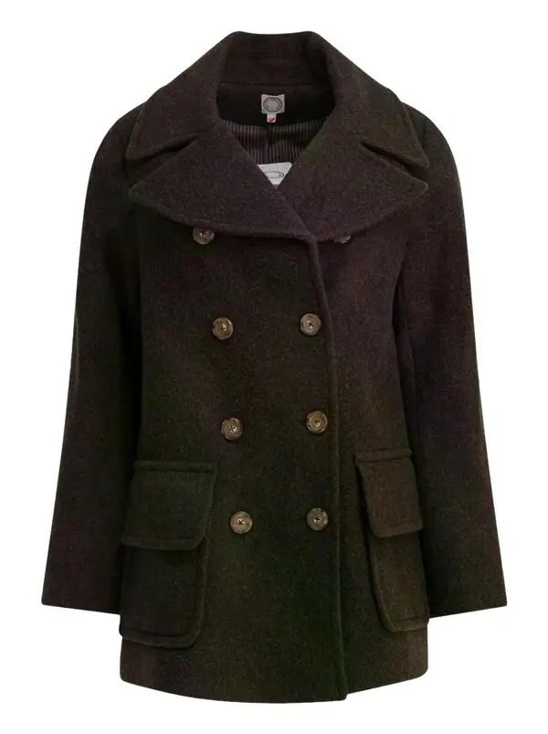 INES DE LA FRESSANGE PARIS Double-breasted Wool Coat - Brown