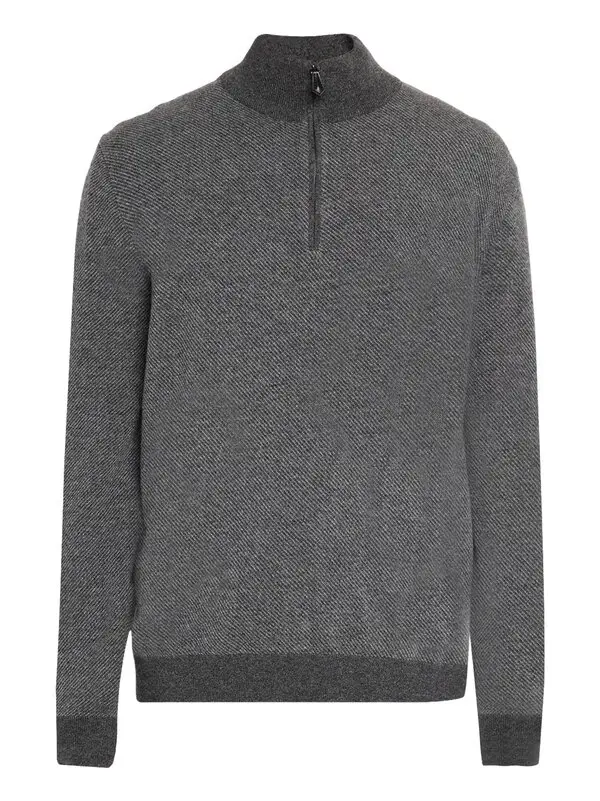 Loro Piana Roadster Cashmere Quarter-zip Sweater - Stone Dove