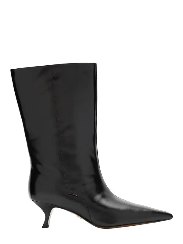 Rag & Bone Mott Leather Mid-calf Boots - Black