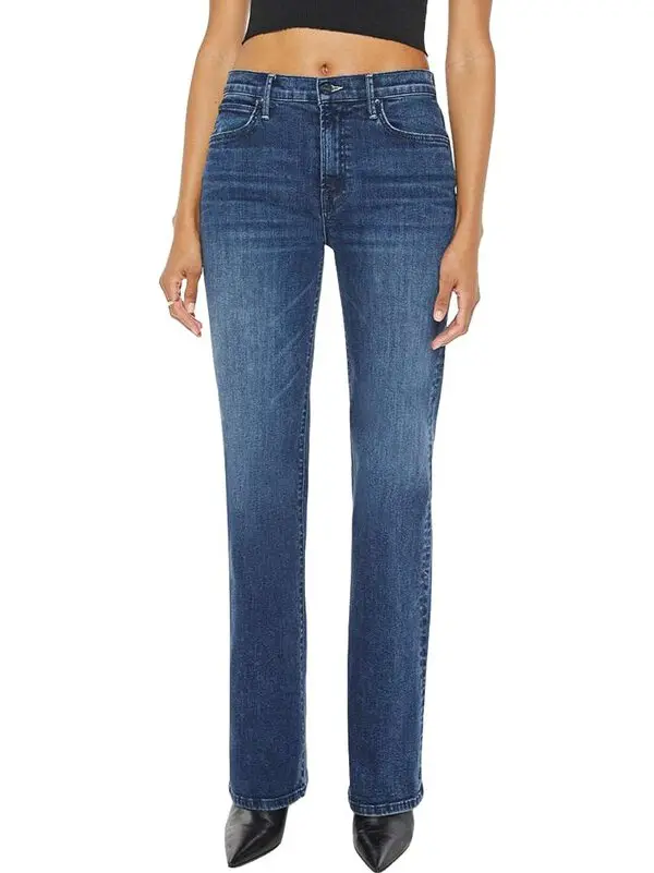MOTHER The Kick It High Waist Straight Leg Jeans - I Put A Spell On You