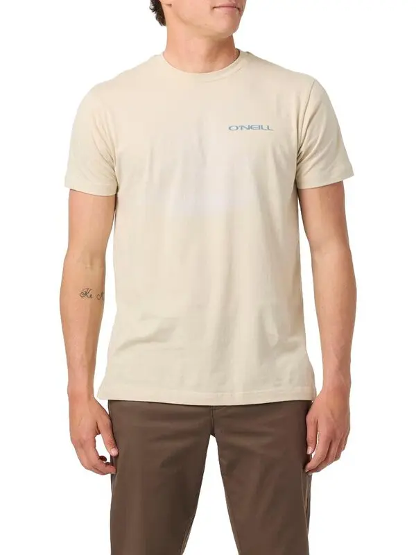 O'Neill Stacked Cotton Graphic T-shirt - Light Khaki