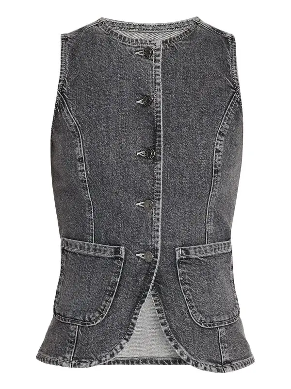 Rails Portola Denim Vest - Washed Cha
