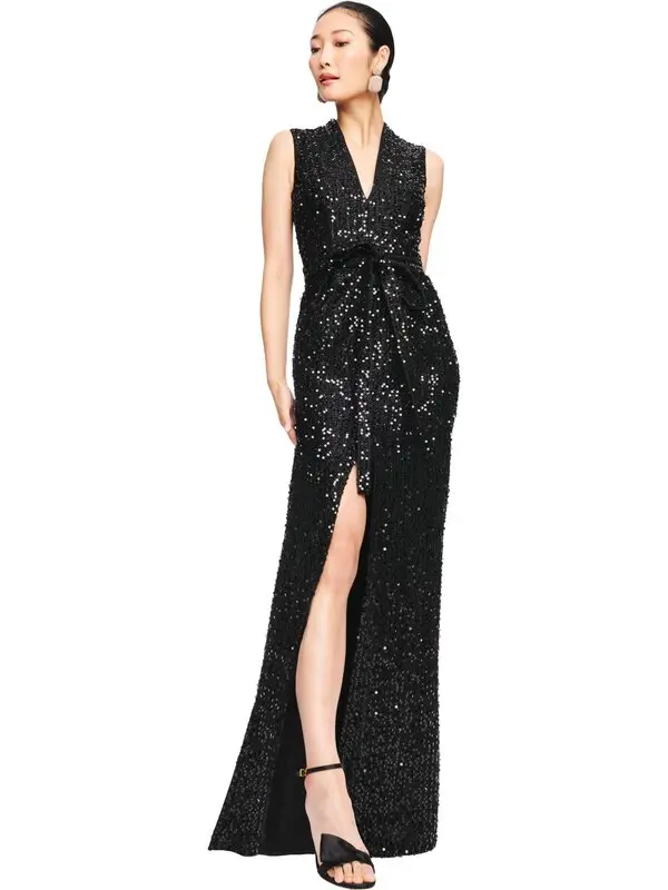Sachin & Babi Sylvain Gown - Black