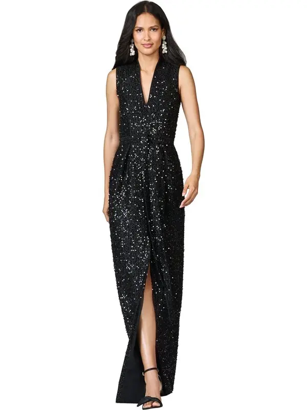 Sachin & Babi Sylvain Gown - Black