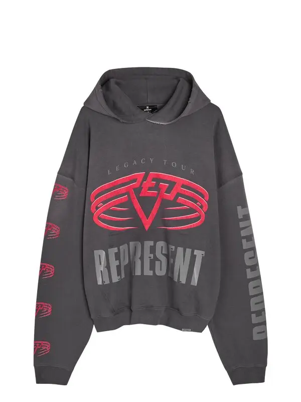 REPRESENT Living Legacy Tour Printed Cotton Sweatshirt - Grey