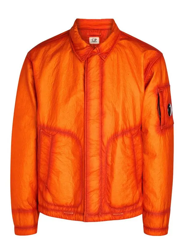 C.P. COMPANY Feltro Bi-film Crinkled Nylon Jacket - Orange