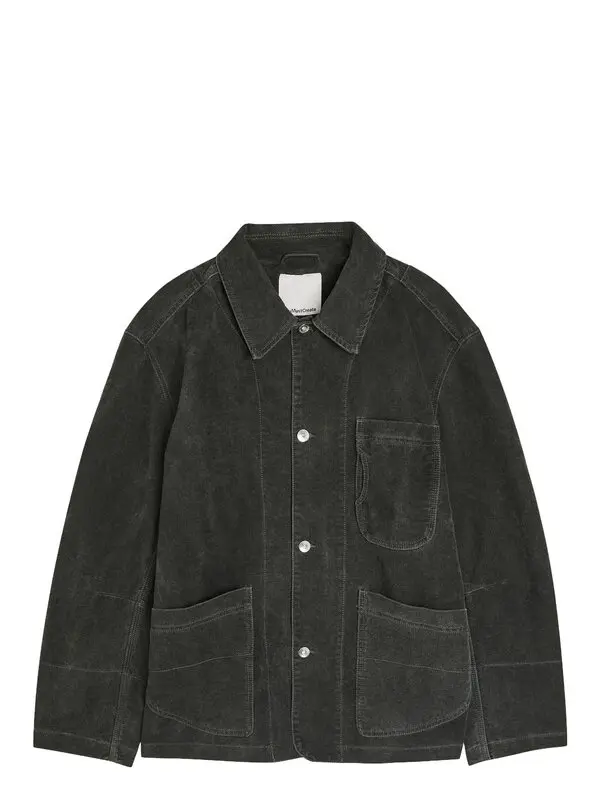 You Must Create Construction Panelled Denim Jacket - Dark Grey