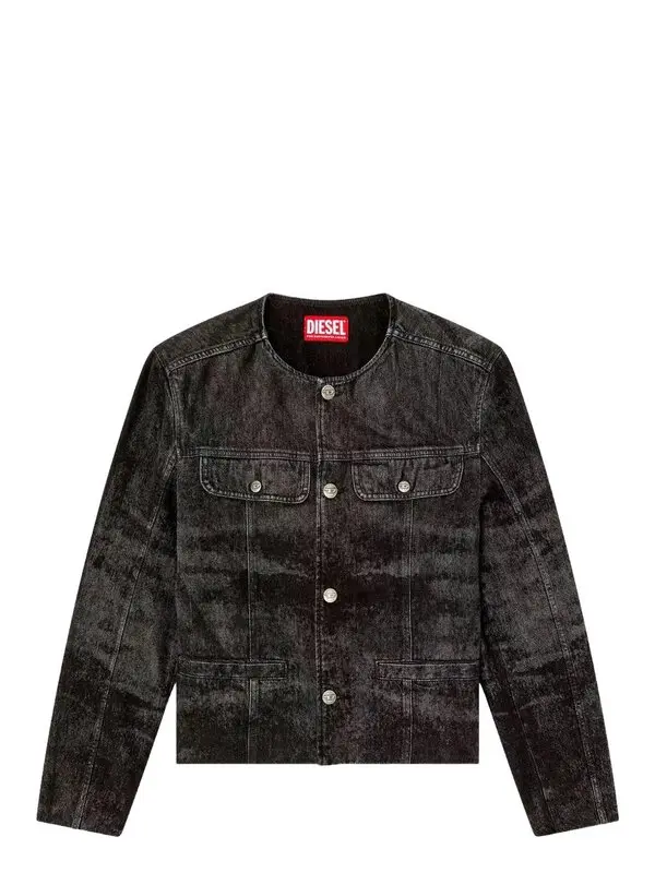 Diesel D-aberdeen Denim Jacket - Black