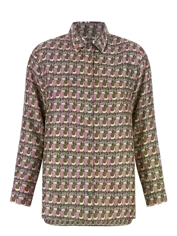 Max Mara Geometric Print Shirt - Pink