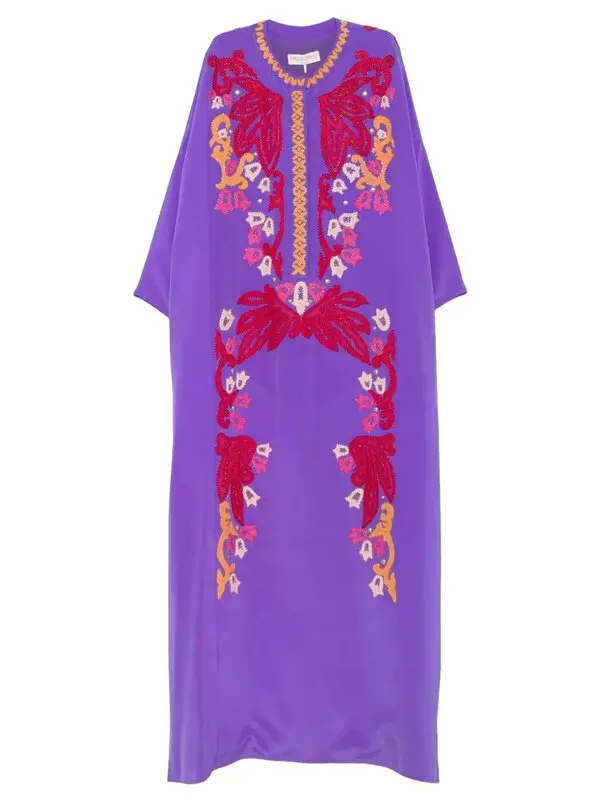 Emilio Pucci Silk Maxi Dress - Purple