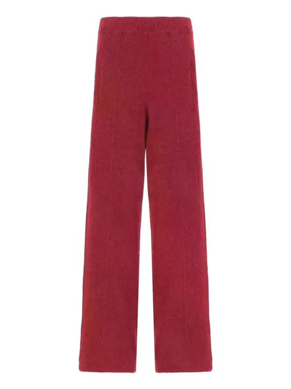 LANEUS Side-pockets Trousers - Red