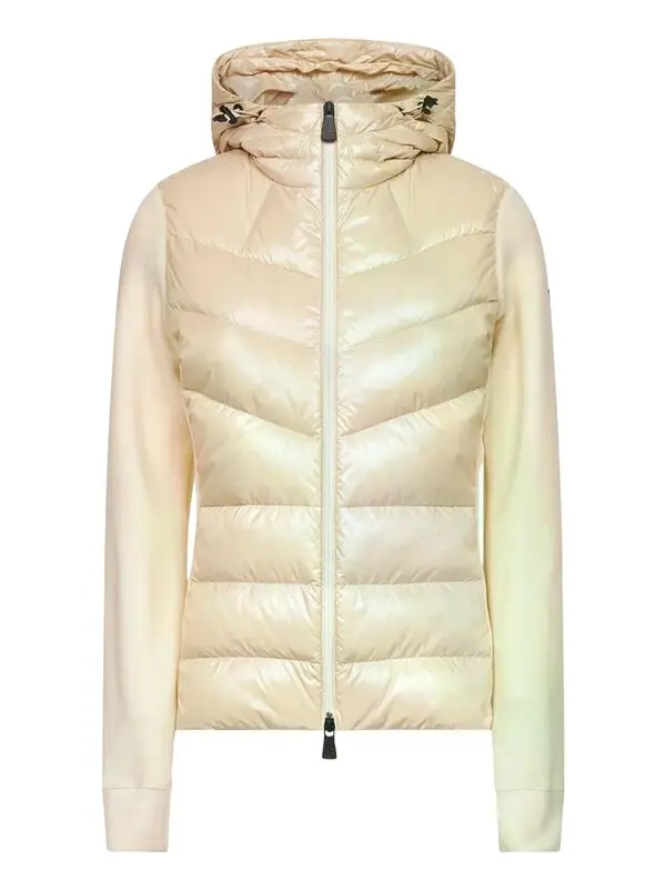 Moncler Padded Hooded Jacket - Neutrals