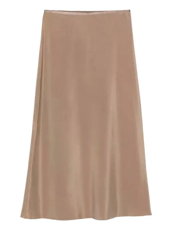 Max Mara Bias-cut Midi Skirt - 044 Beige