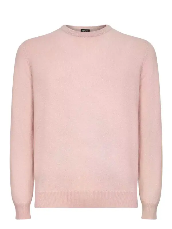 Zegna Crew-neck Cashmere Sweater - Pink