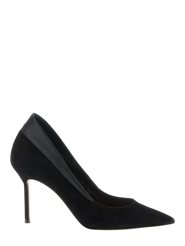 AQUAZZURA 85mm Guanto Leather Pumps - Black