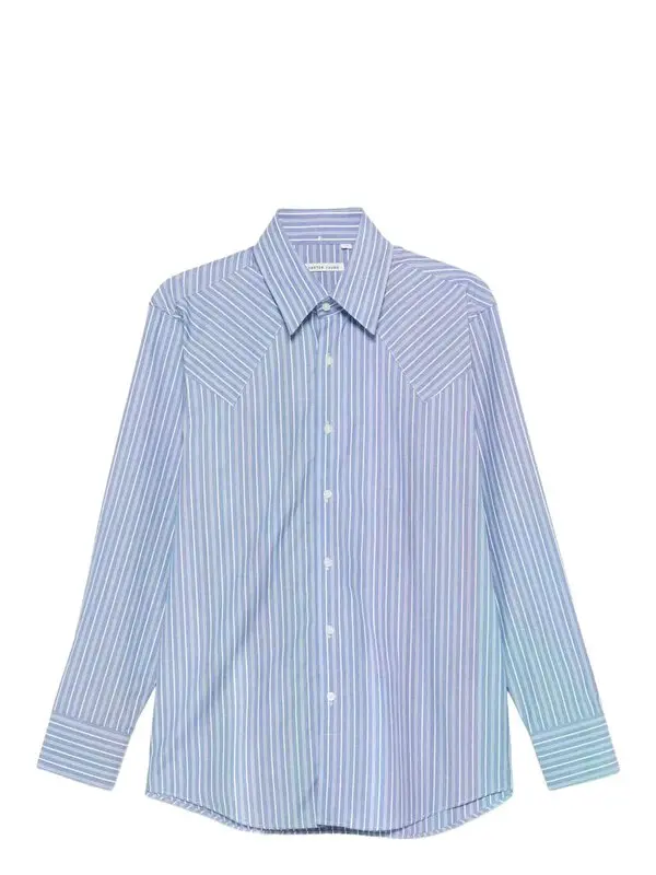 CARTER YOUNG Striped Shirt - Blue