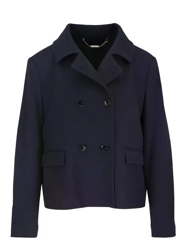 Kiton Double-breasted Jacket - Blue