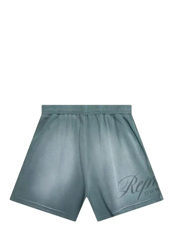 REPRESENT Script Mesh Shorts - Green