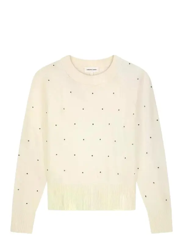 FABIENNE CHAPOT Lidi Rhinestone-detailed Sweater - Neutrals