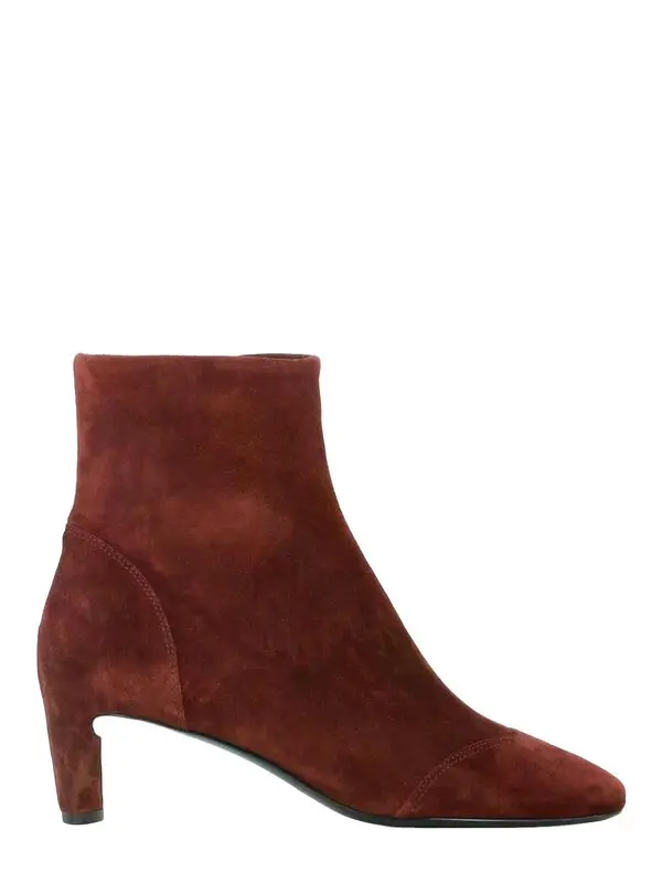 DEL CARLO 55mm Suede Boots - Red