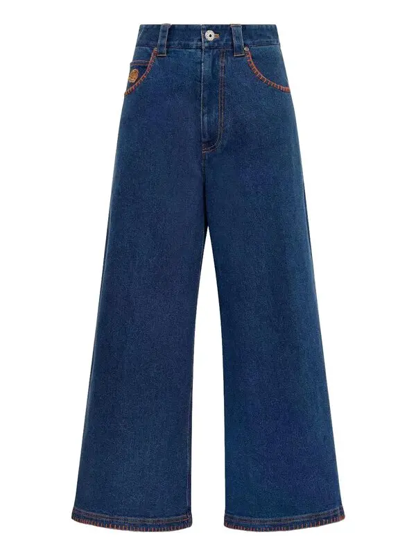 Malìparmi Contrast-stitch Denim Jeans - Blue