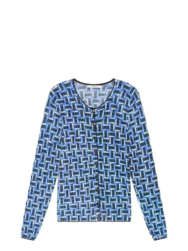Malìparmi Geometric-print Top - Blue