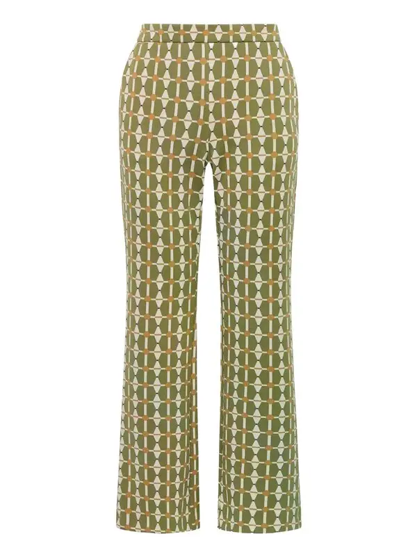 Malìparmi Geometric-print Trousers - Green