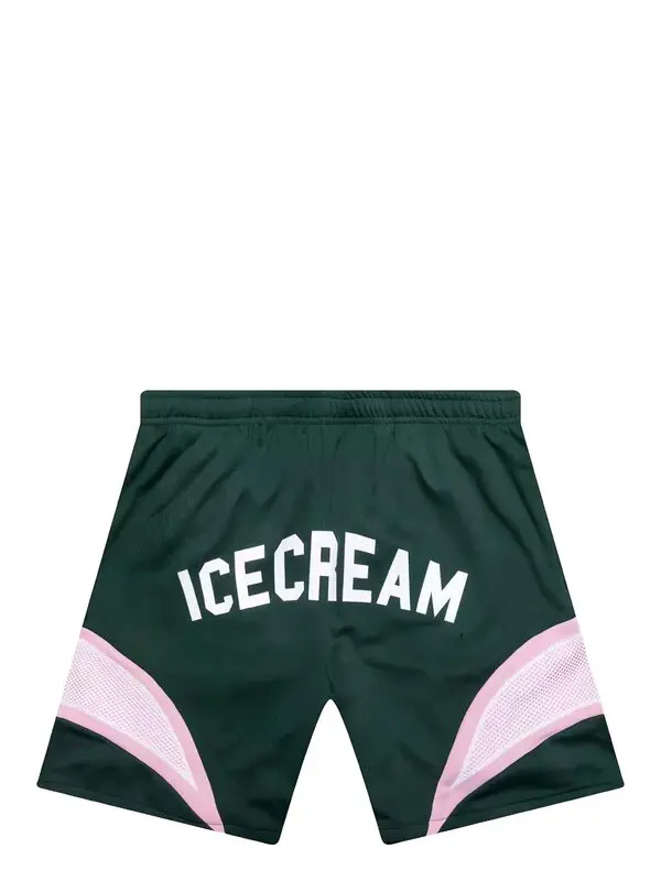 ICECREAM Logo Appliqué Shorts - Green