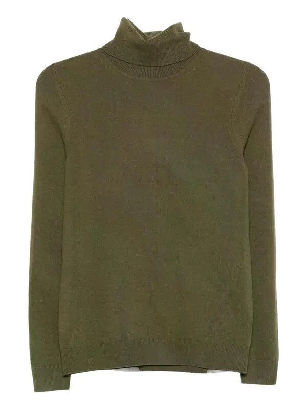 Eric Bompard Roll-neck Cashmere Sweater - Green