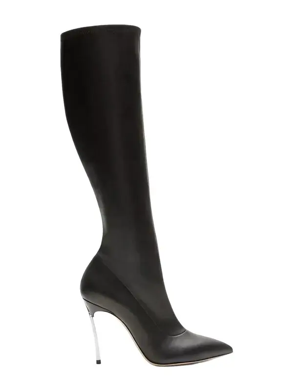 Casadei 100mm Blade To The Knee Boots - Black